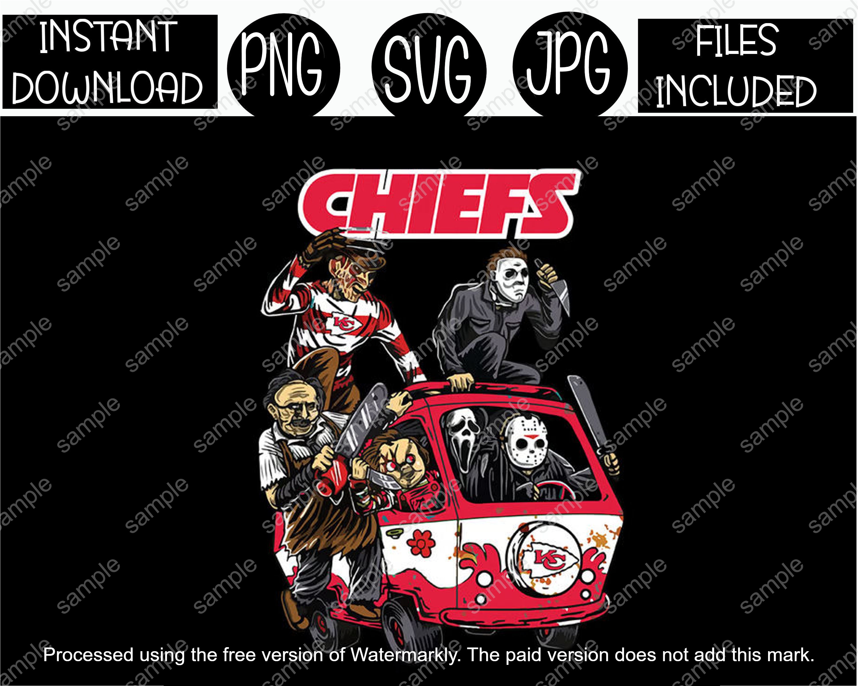 Kansas City Chiefs, Scooby Mystery Machine, Horror Character - Inspire ...