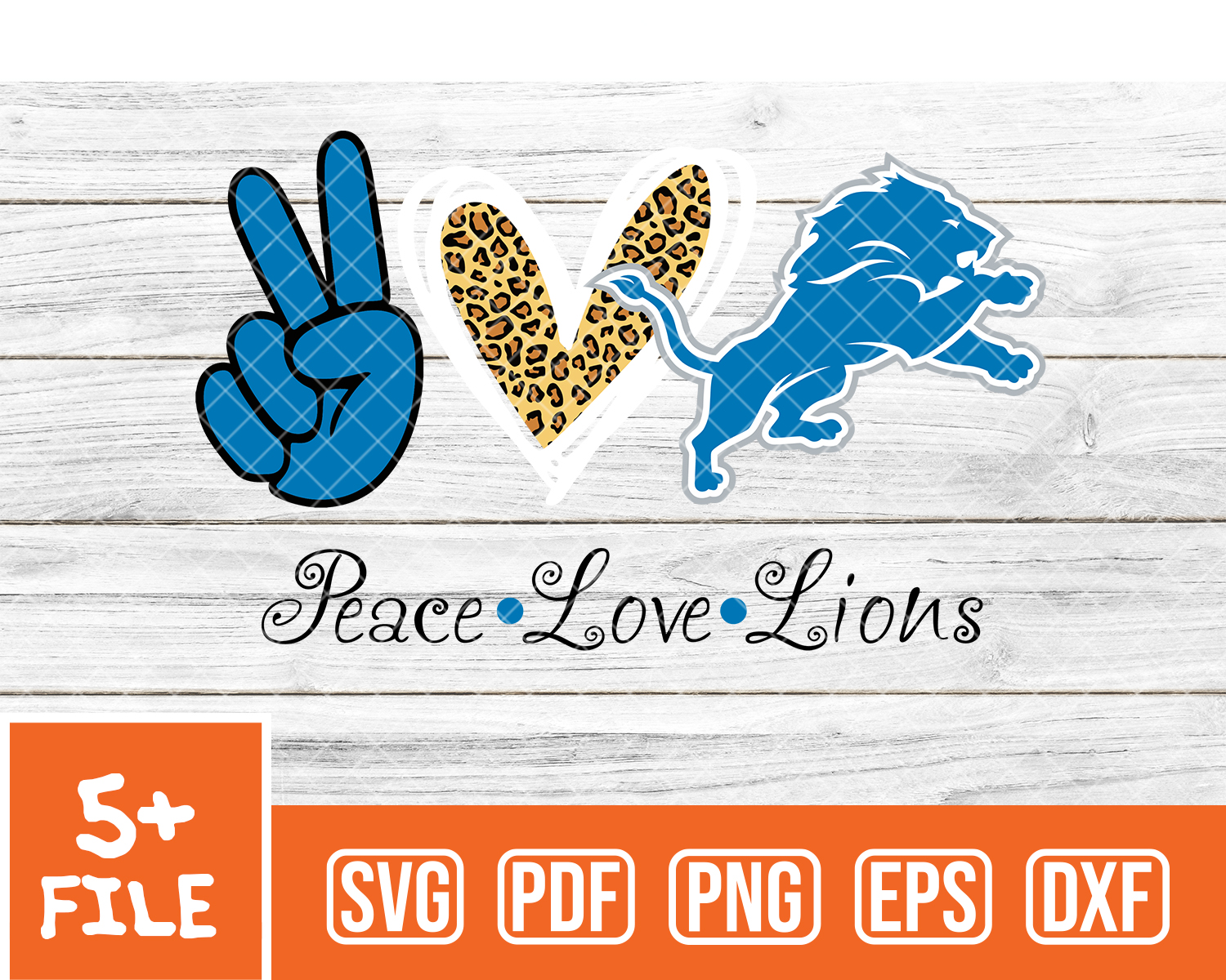 Detroit Lions Svg , Peace Love NfL Svg, Team Nfl Svg 12 | Inspire Uplift