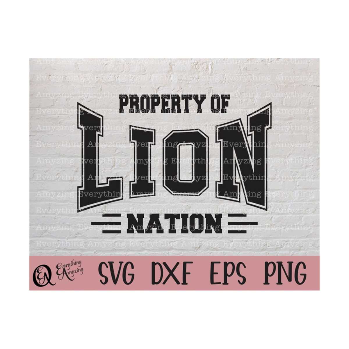Lion Nation svg, Lions Mascot svg, Lions School Spirit svg, | Inspire ...