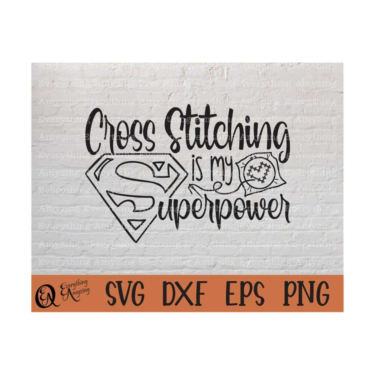 Cross Stitching is my Superpower svg, Cross Stitch svg, Cros | Inspire ...