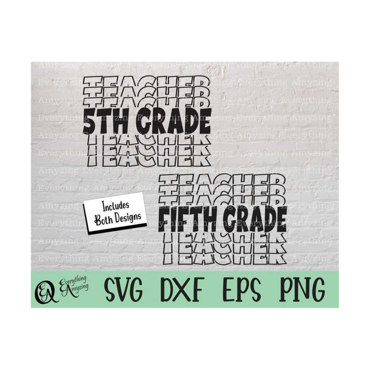 Fifth Grade Teacher svg, 5th Grade Teacher svg, Back to Scho | Inspire ...