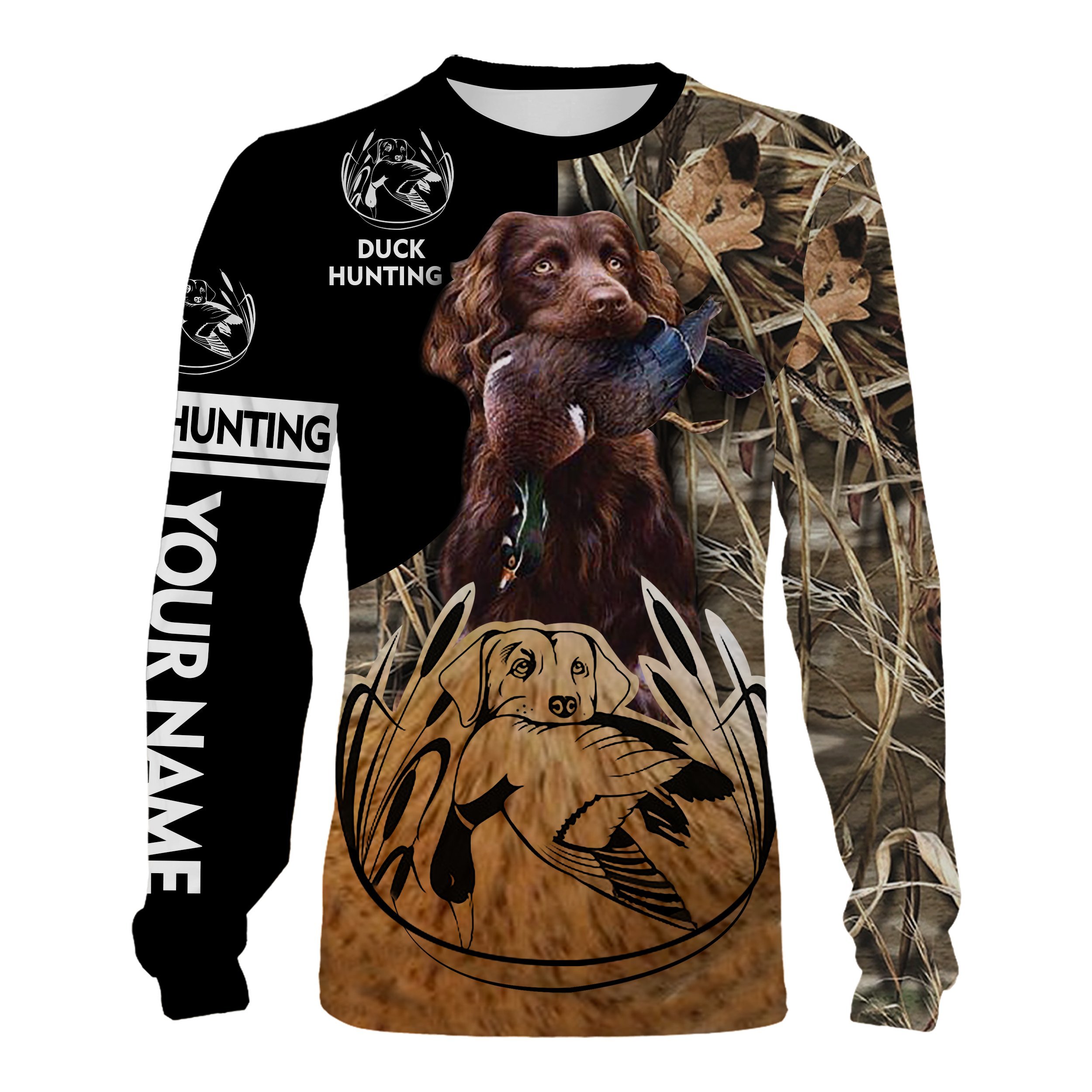 Duck Hunt With Boykin Spaniel Custom Name 3D All Over Print | Inspire ...