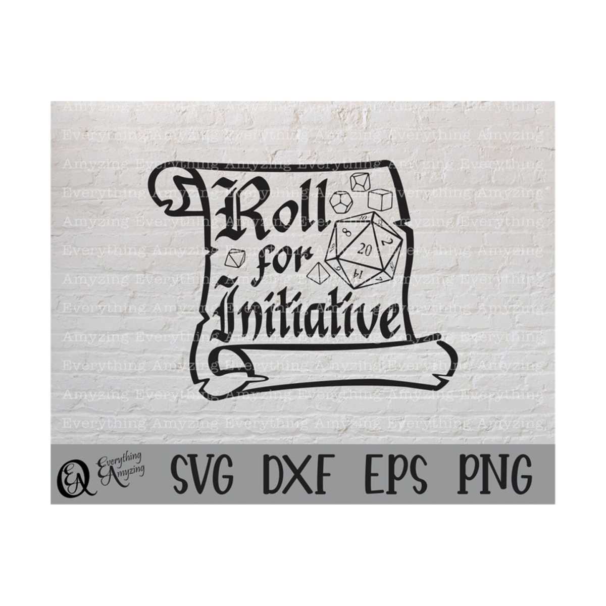 Roll for Initiative svg, DnD svg, Dungeons and Dragons svg, | Inspire ...