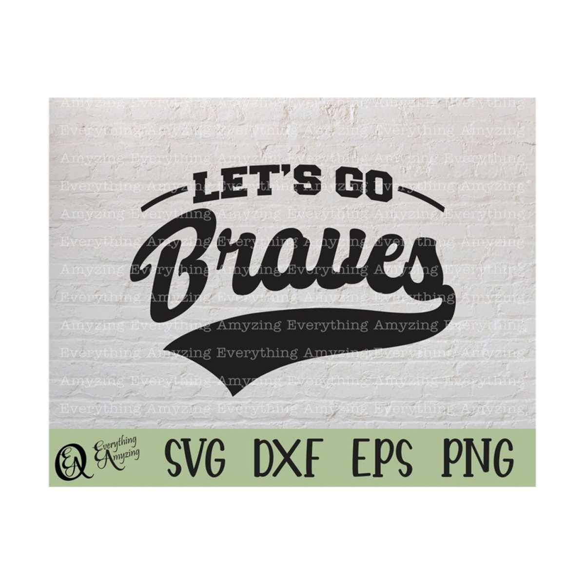 Let's Go Braves svg, Braves Mascot svg, Braves School Spirit | Inspire ...
