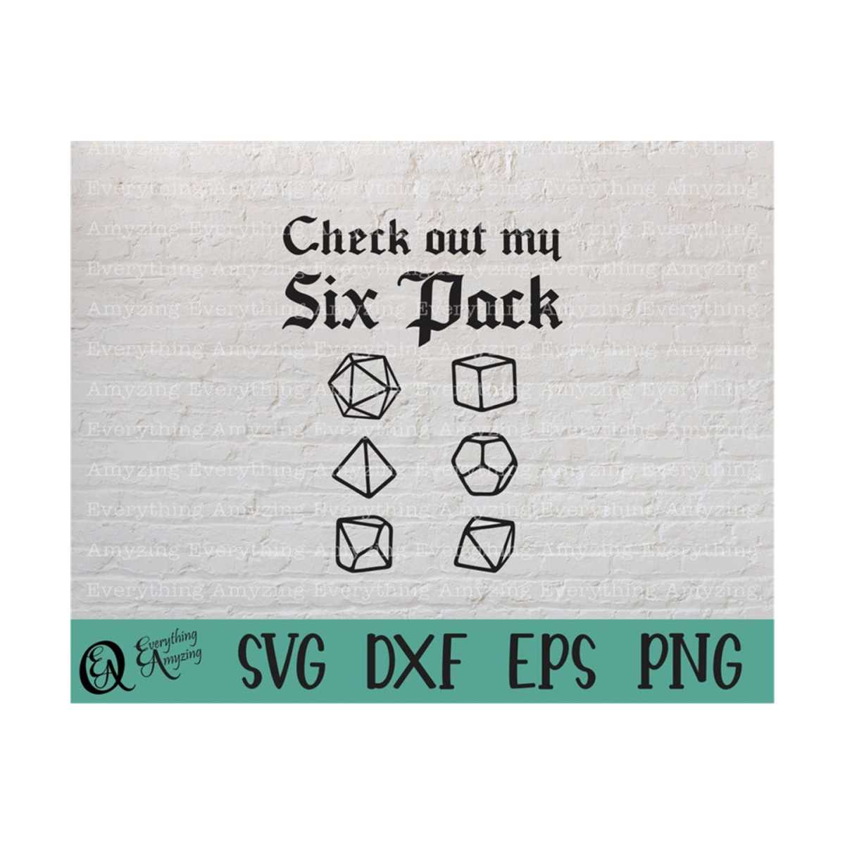 Check out my Six Pack svg, DnD svg, Dungeons and Dragons, Du | Inspire ...