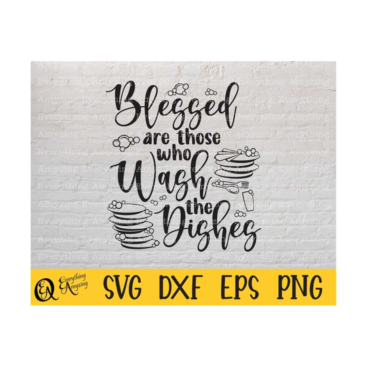 Wash The Dishes Svg | Inspire Uplift