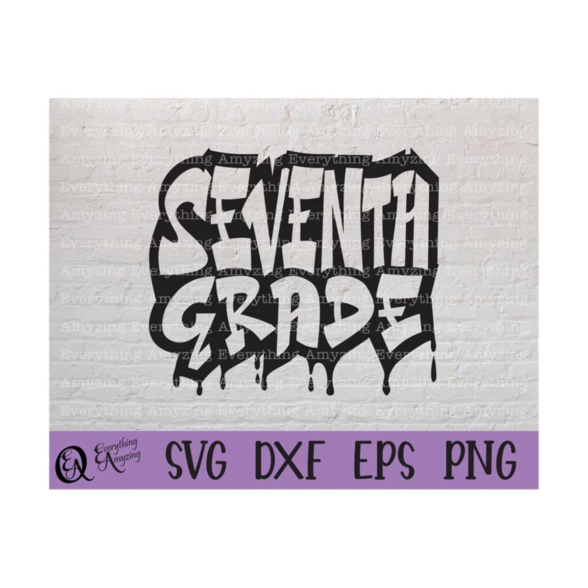 Graffiti Seventh Grade svg, 7th Grade Teacher svg, Back to S | Inspire ...