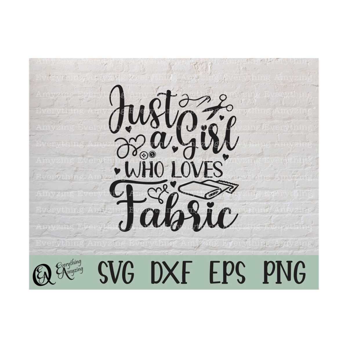 Girl who Loves Fabric svg, Sewing svg, Quilting svg, Seamstr | Inspire ...