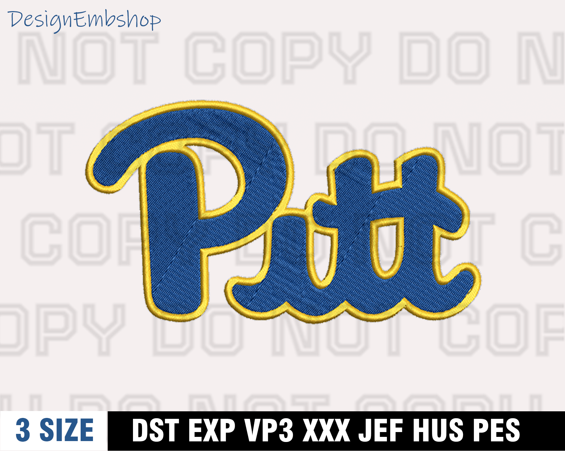 Pittsburgh Panthers , NCAA Logo Embroidery Files, Machine Em | Inspire ...