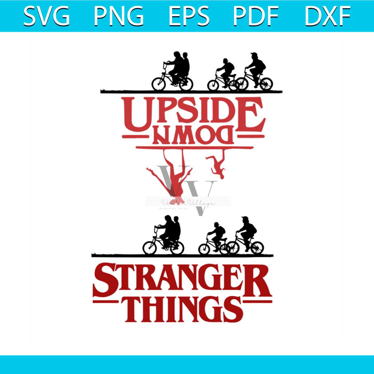 Upside Down Stranger Things Monster Fictional Character Svg | Inspire ...