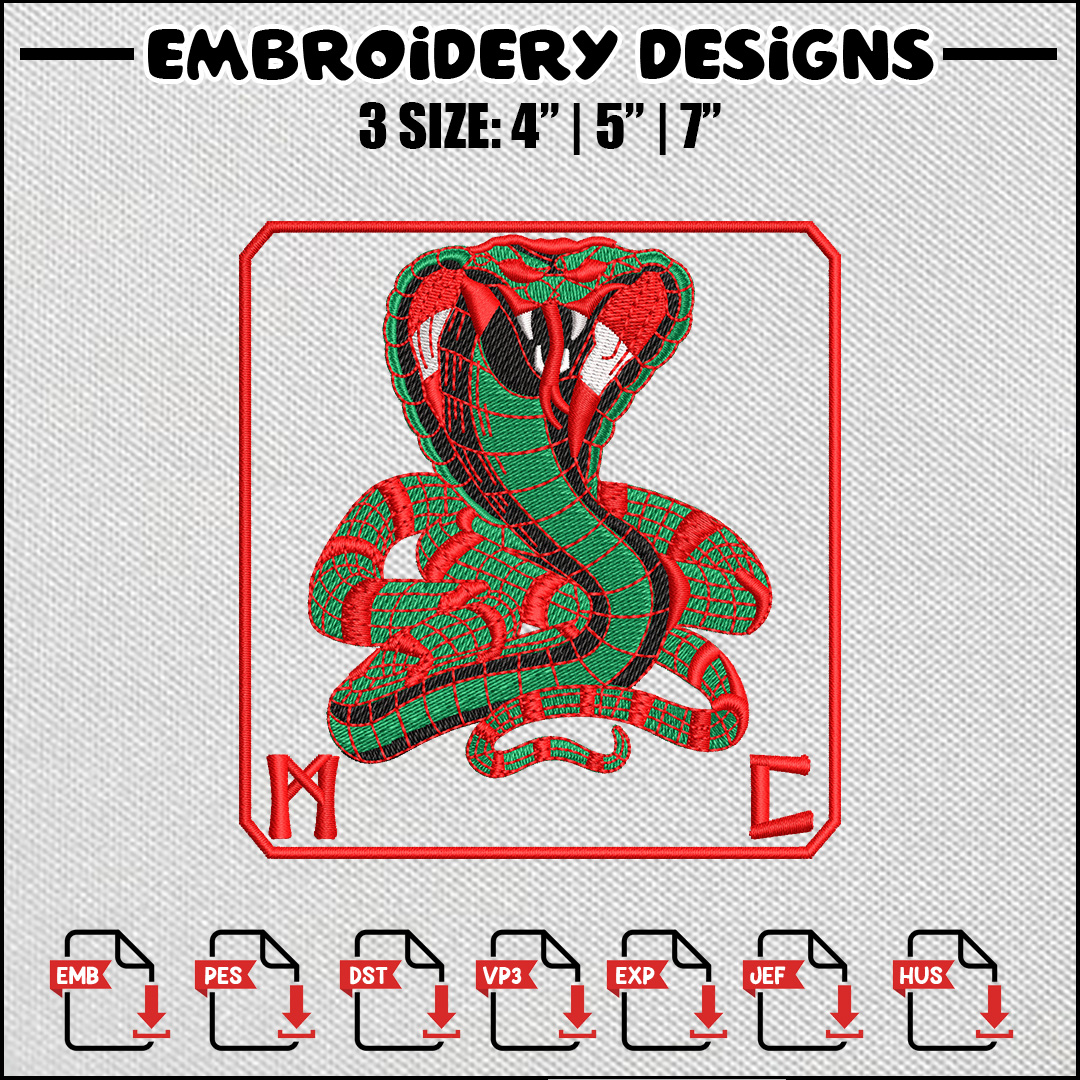 Snake box embroidery design, Snake embroidery, Snake design, - Inspire ...