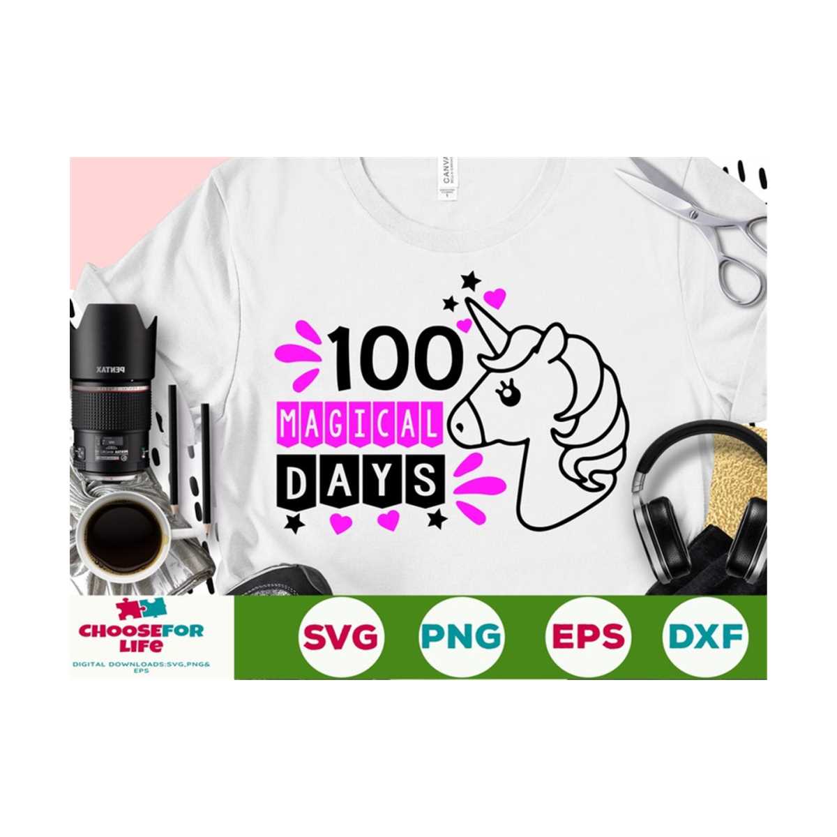 100 Magical Days svg 100th Day of School svg school Days Uni | Inspire ...