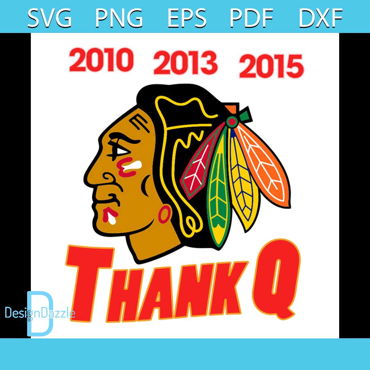 Thank Quenneville Svg, Blackhawks Svg, Sport Svg, Chicago Bl | Inspire ...