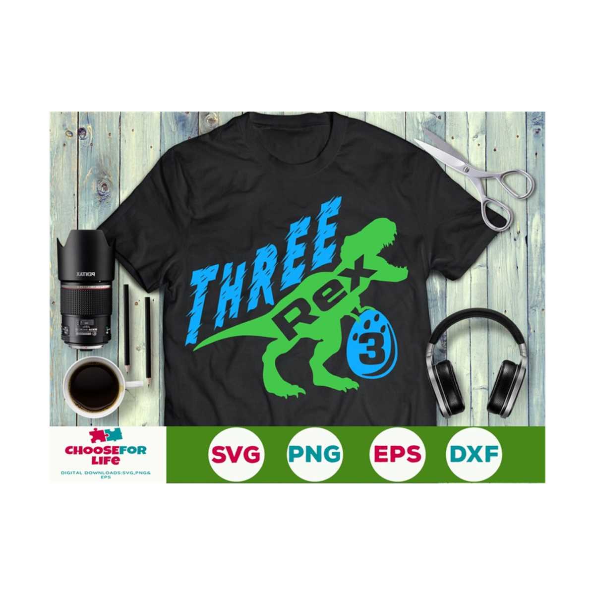 Three Rex SVG Birthday Boy Svg Dinosaur Birthday svg Third B | Inspire ...