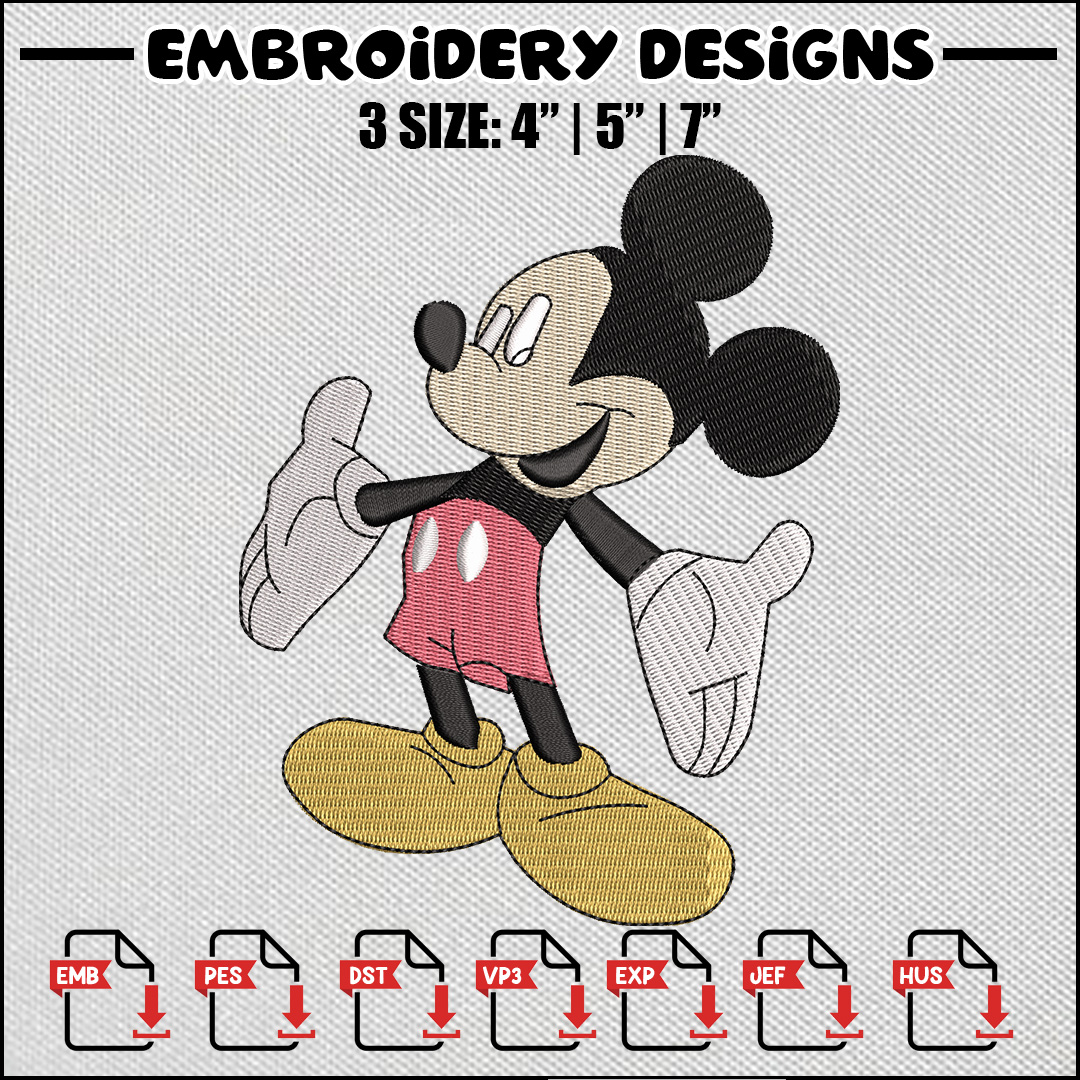 Mickey mouse embroidery design, Mickey embroidery, Mickey de | Inspire ...