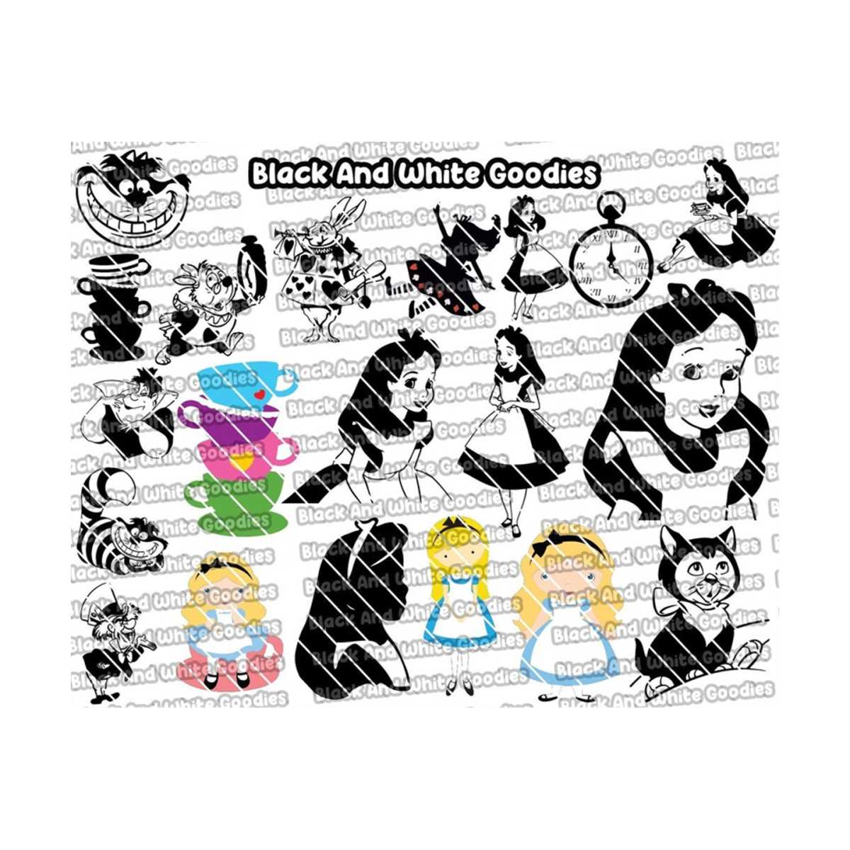 alice in wonderland silhouette, alice in wonderland outline, - Inspire ...