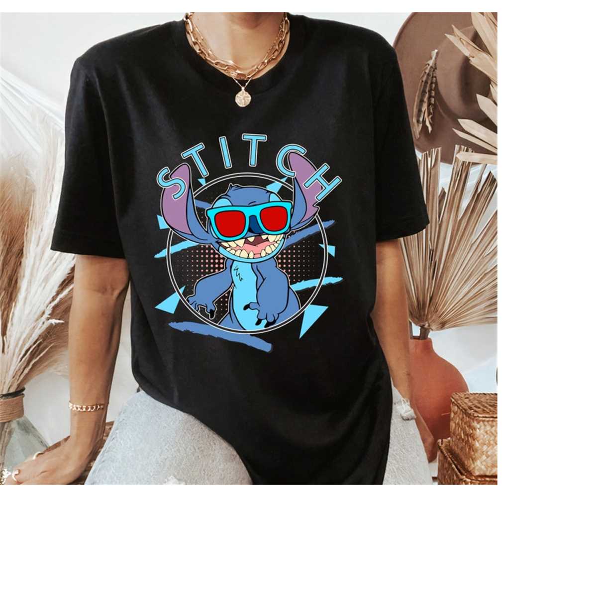 Disney Stitch 90's Portrait T-Shirt, Disney Lilo and Stitch | Inspire ...