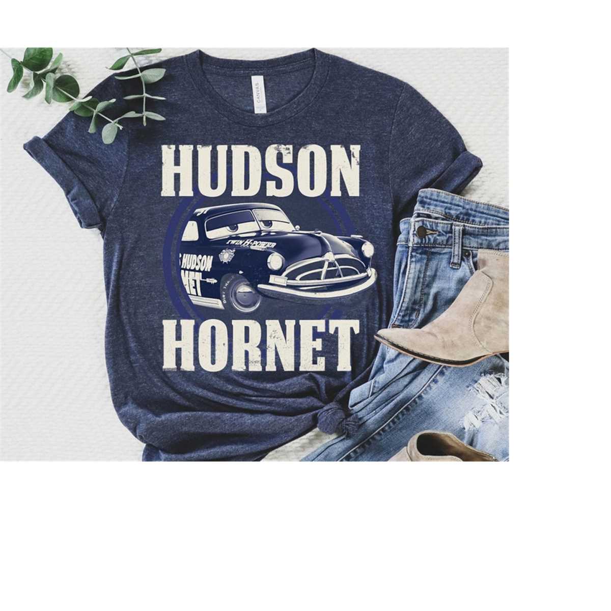 Disney Pixar Cars Hudson Hornet Badge Graphic T-Shirt, Magic | Inspire ...