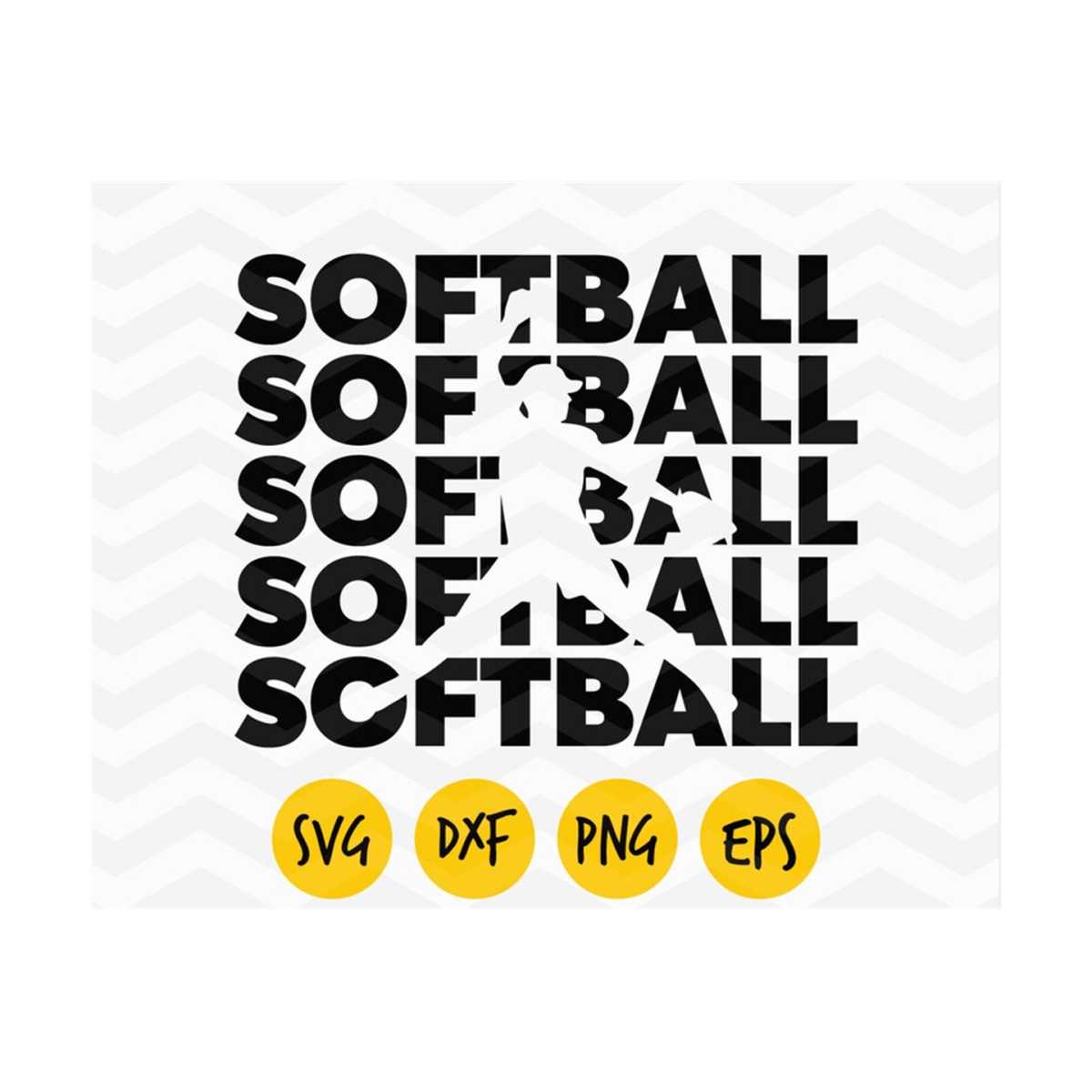 Softball svg, Softball silhouette svg, dxf, png, Softball pl - Inspire ...
