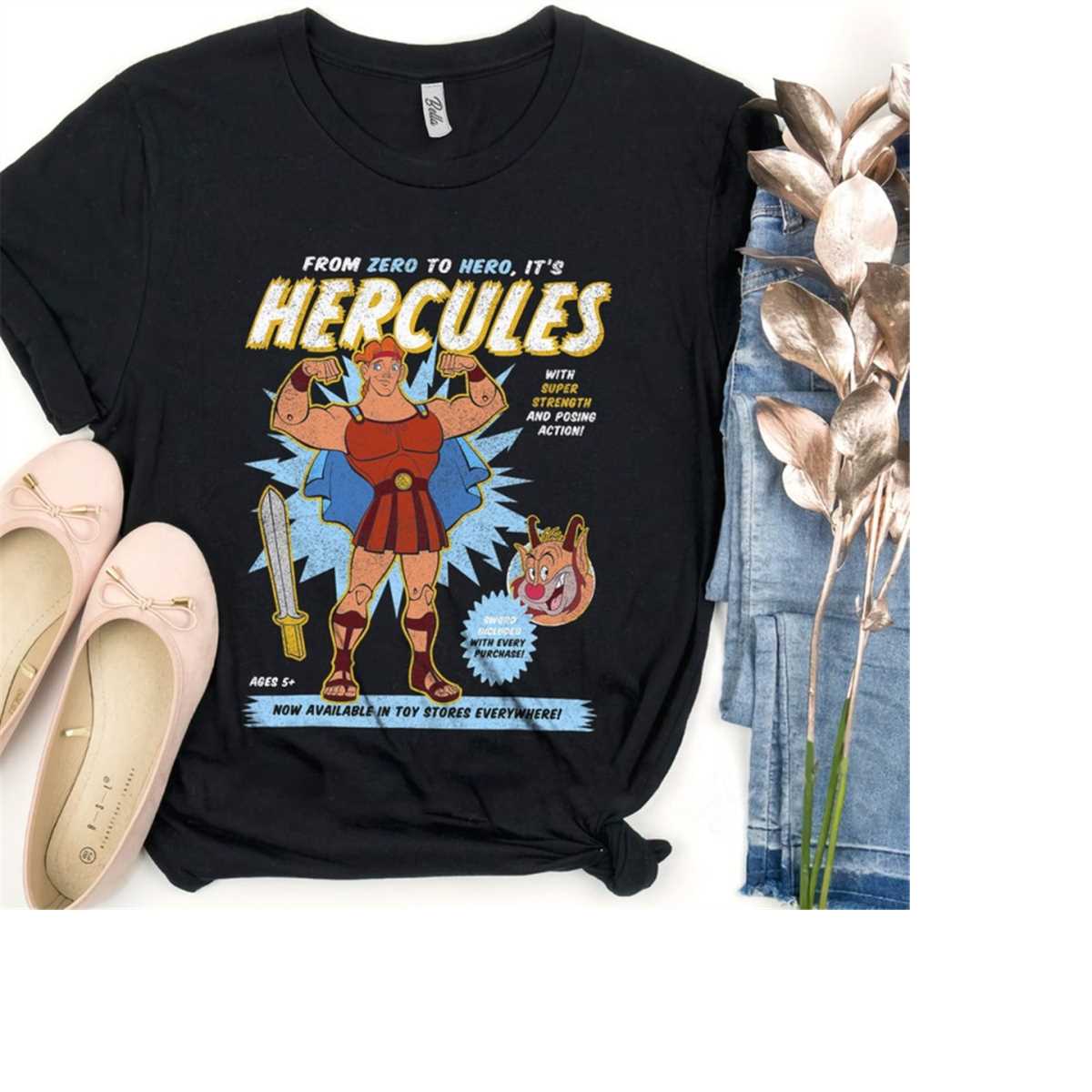 Vintage Disney Hercules Action Figure Poster Shirt, Disneyla - Inspire ...