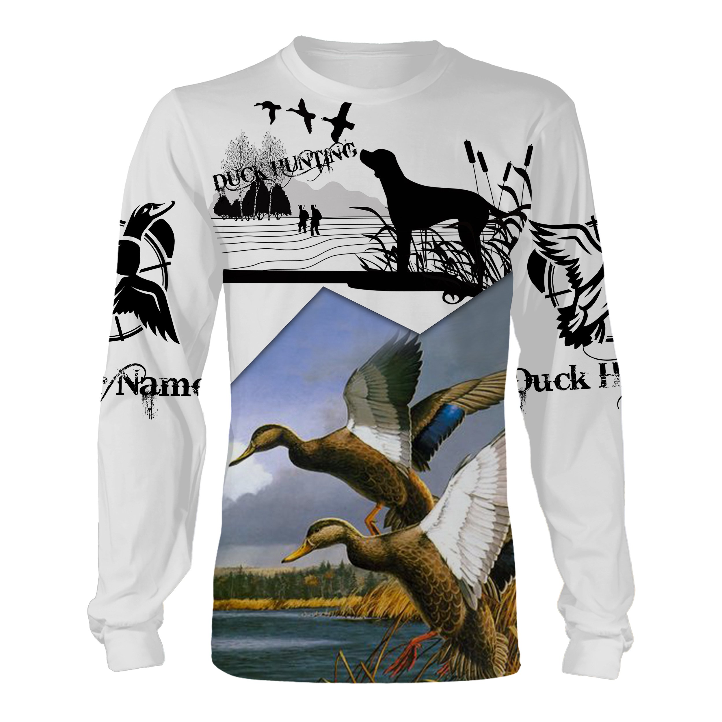 Duck Hunting Dog Waterfowl Camouflage Customize Name 3D All | Inspire ...