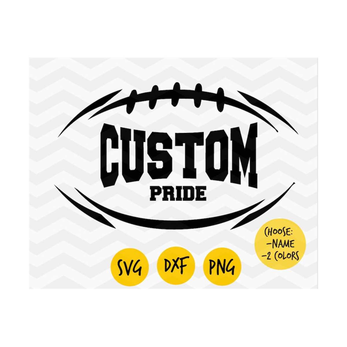 custom football svg, custom design svg, png, dxf, cricut des - Inspire ...