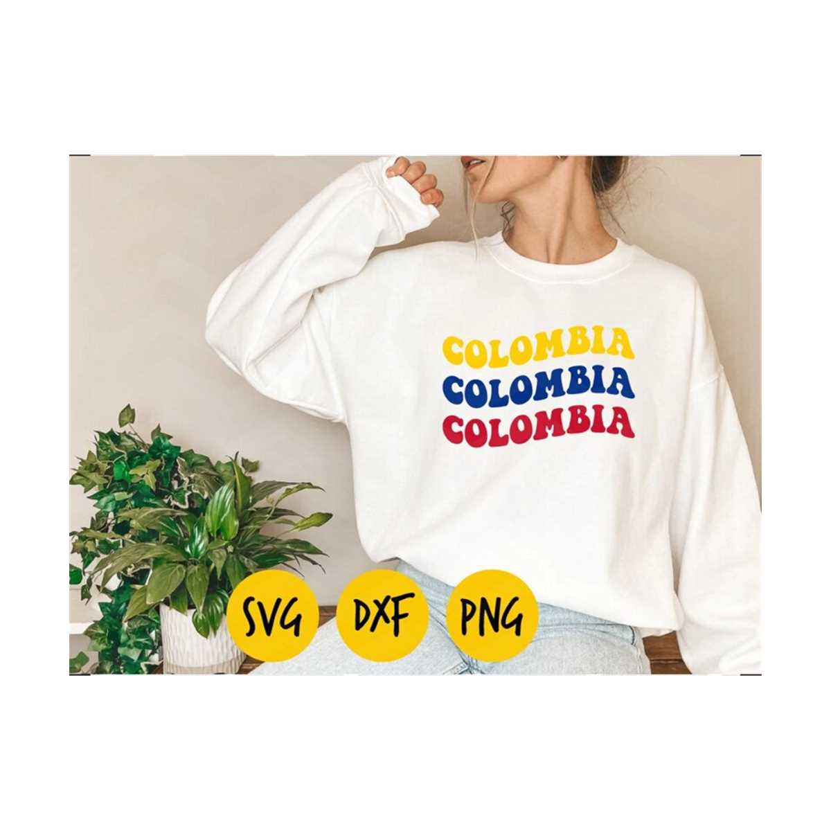 Colombia svg, Colombia groovy svg, Colombia flag,Colombia lo - Inspire ...