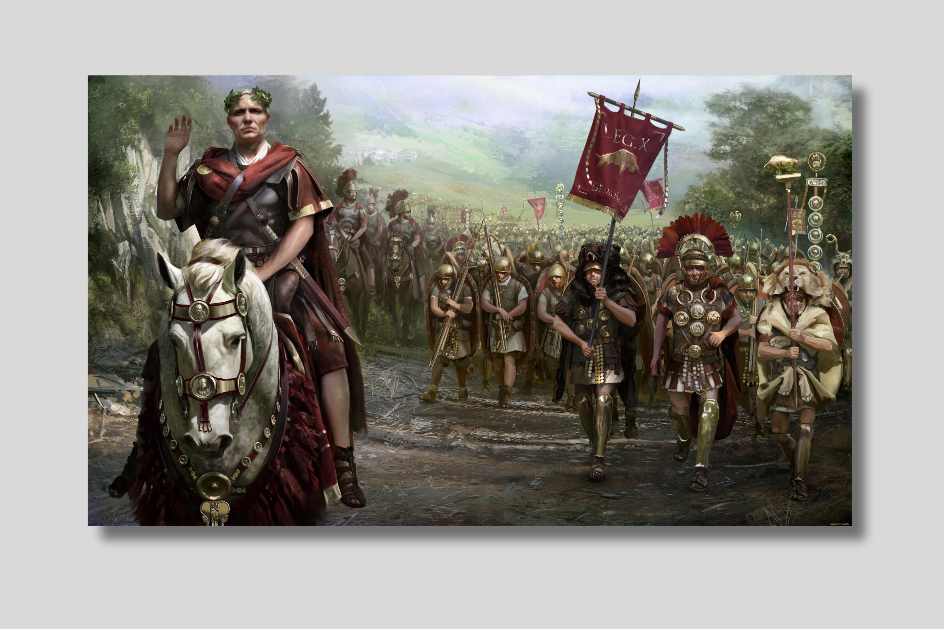 Caesar and His Legions Wall Art, Epic Art Print Depicting th | Inspire ...