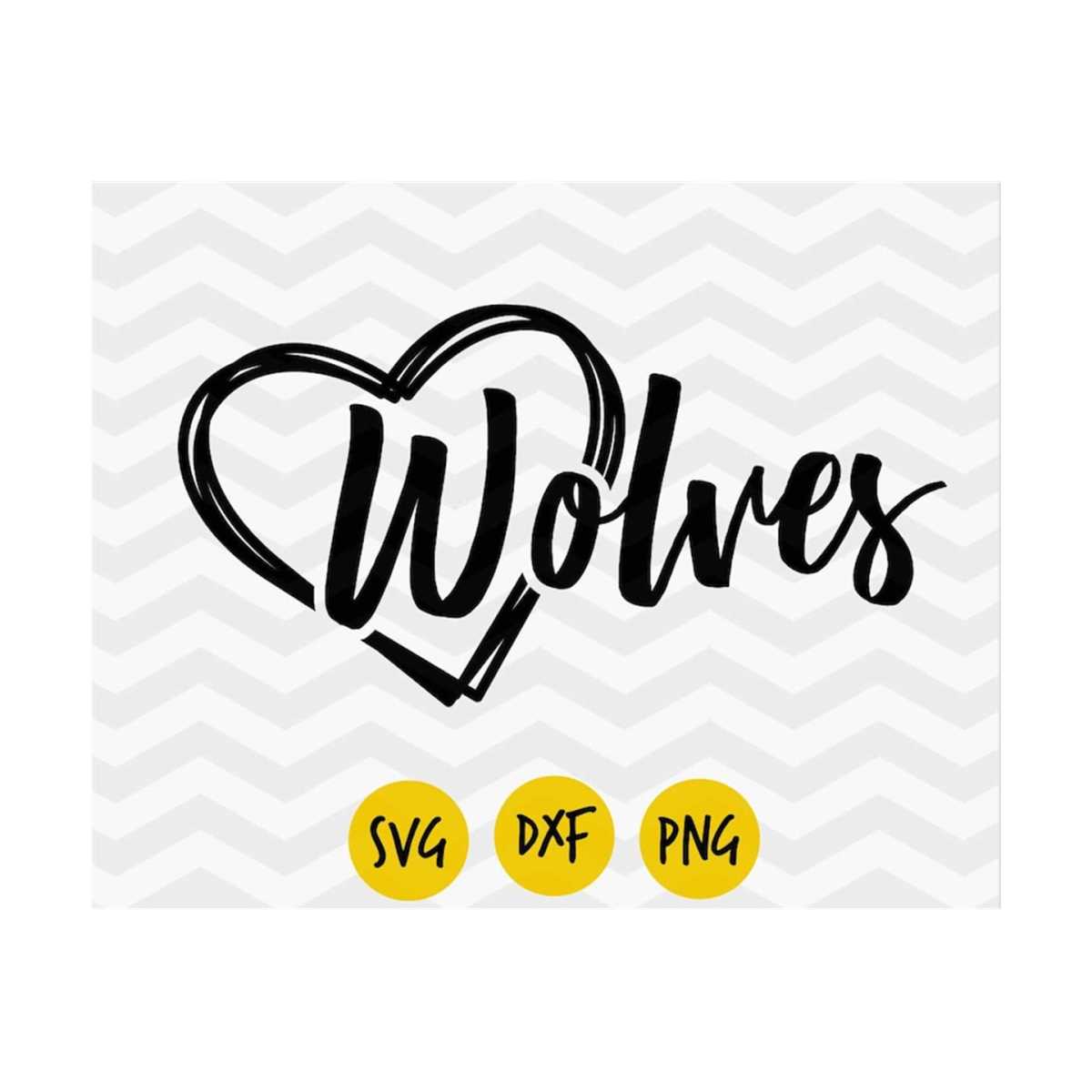 Wolves svg, Wolves heart svg, Wolves pride, I love Wolves, f | Inspire ...