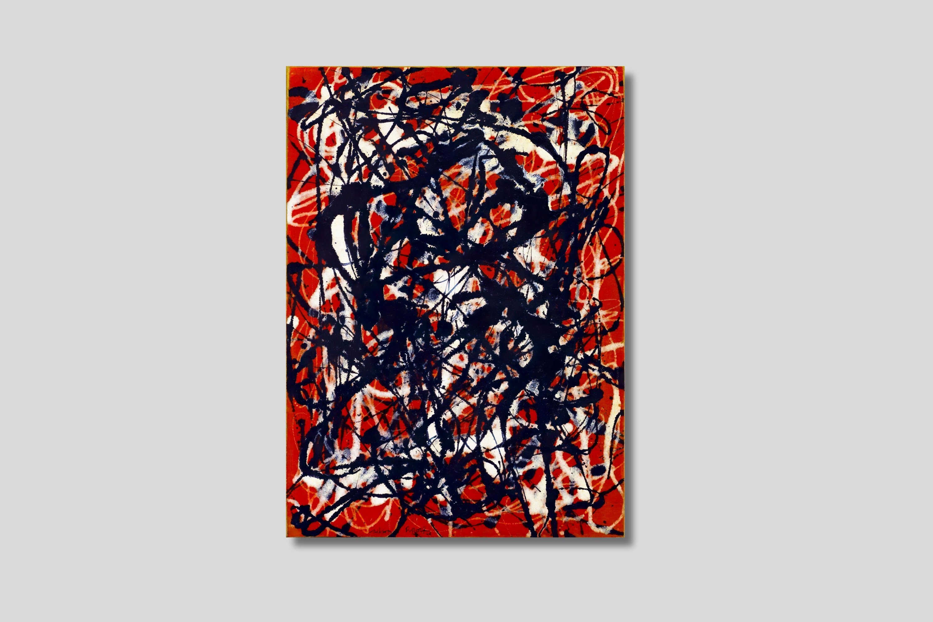 Jackson Pollock Wall Art, Large Abstract Painting, Drip Tech | Inspire ...