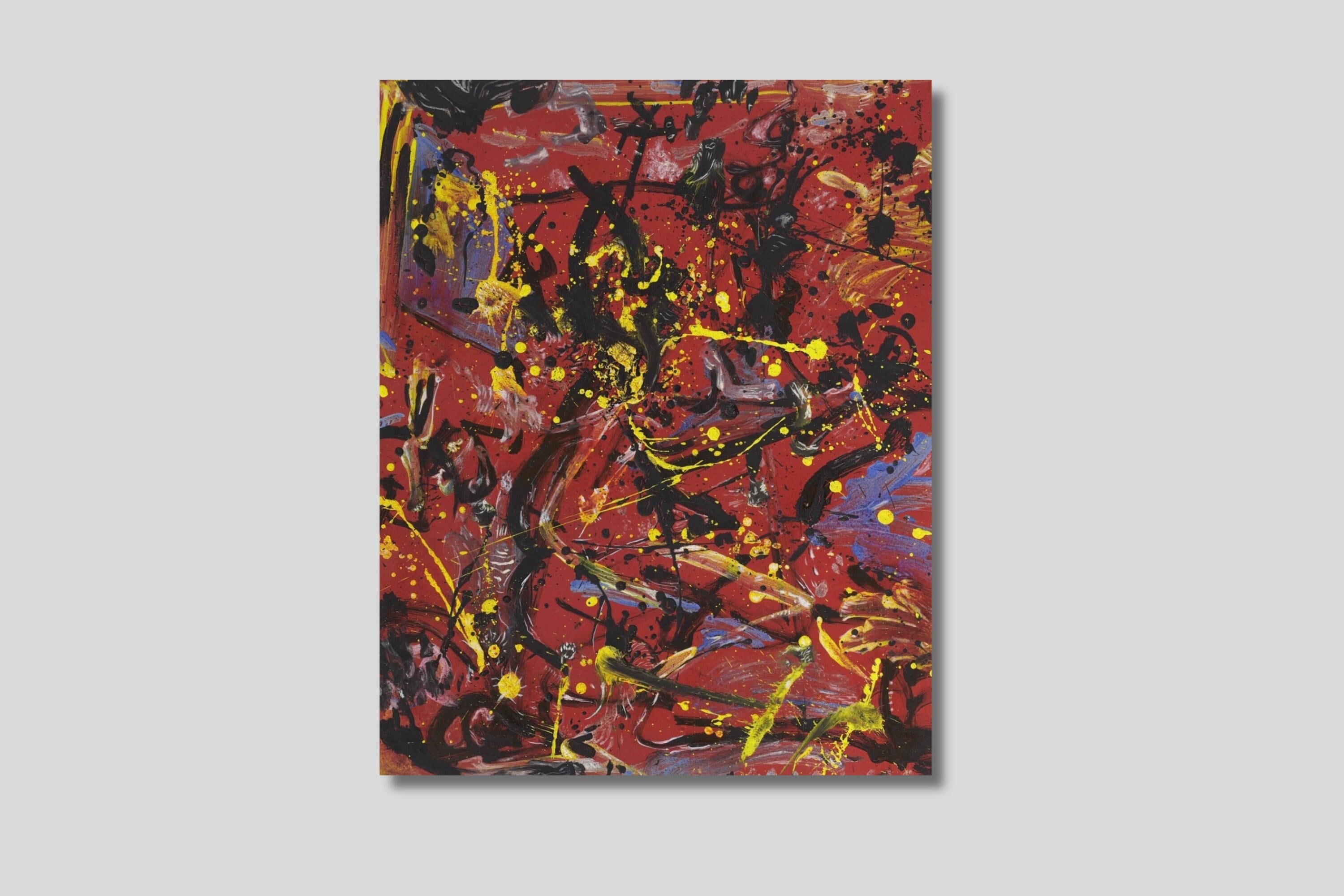 Jackson Pollock Wall Art, Large Abstract Painting, Drip Tech | Inspire ...