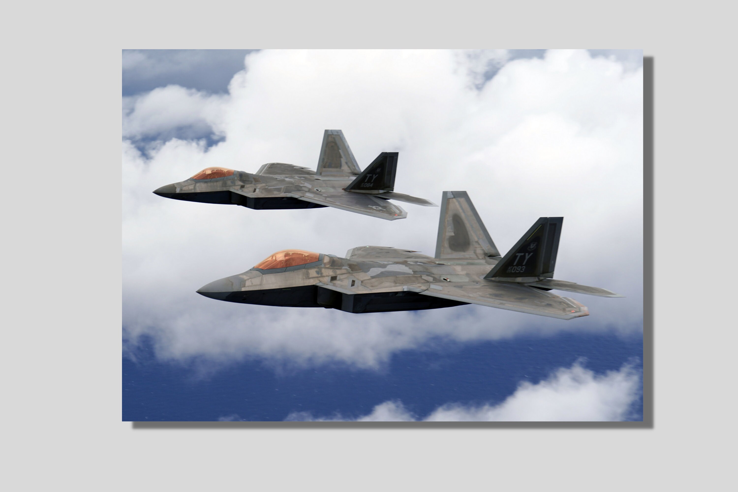 Lockheed Martin F-22 Raptor Fighter Aircraft Jets Canvas Pri | Inspire ...