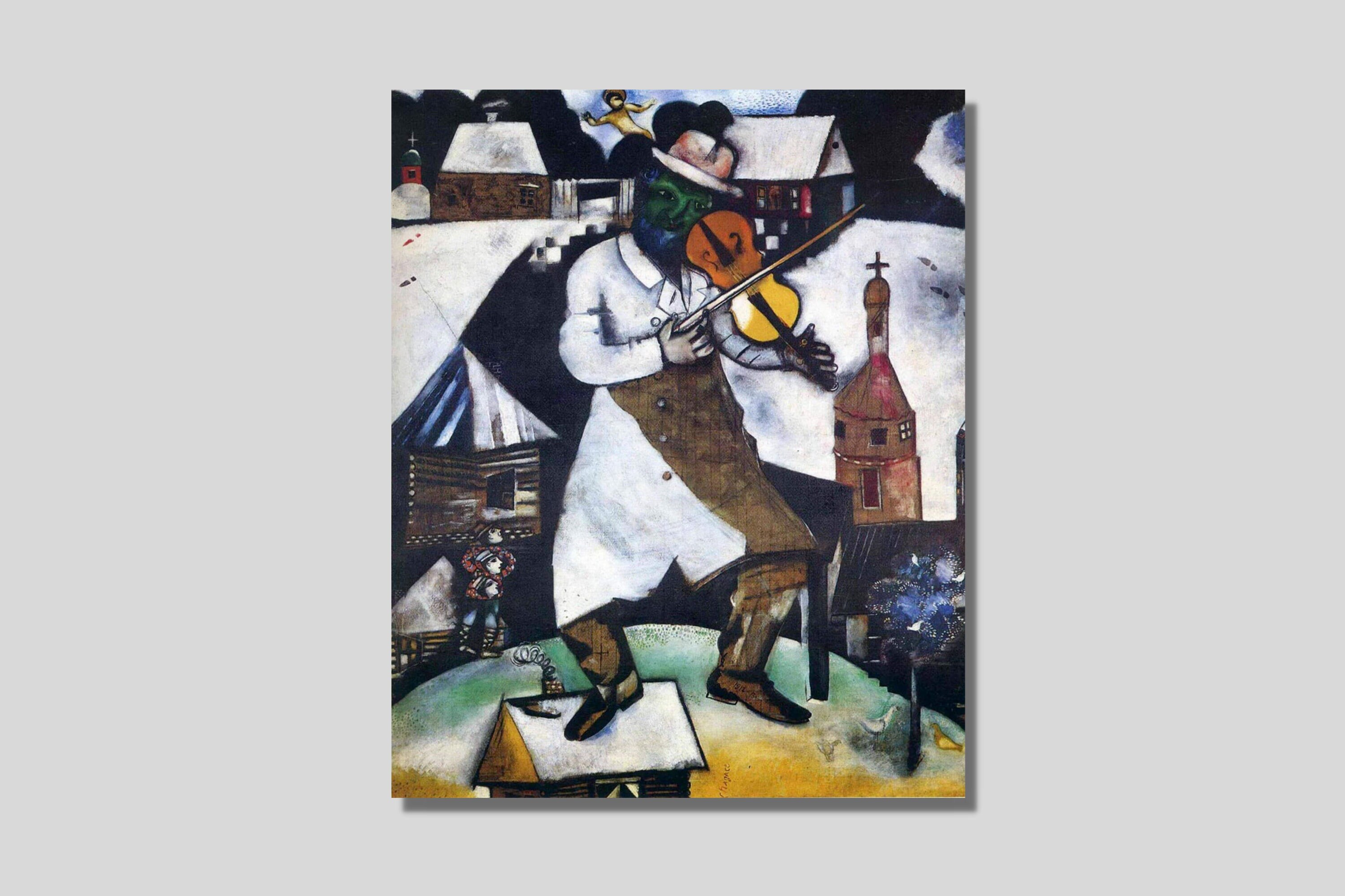 Marc Chagall Canvas Wall Art,Marc Chagall The Fiddler Art Pr | Inspire ...