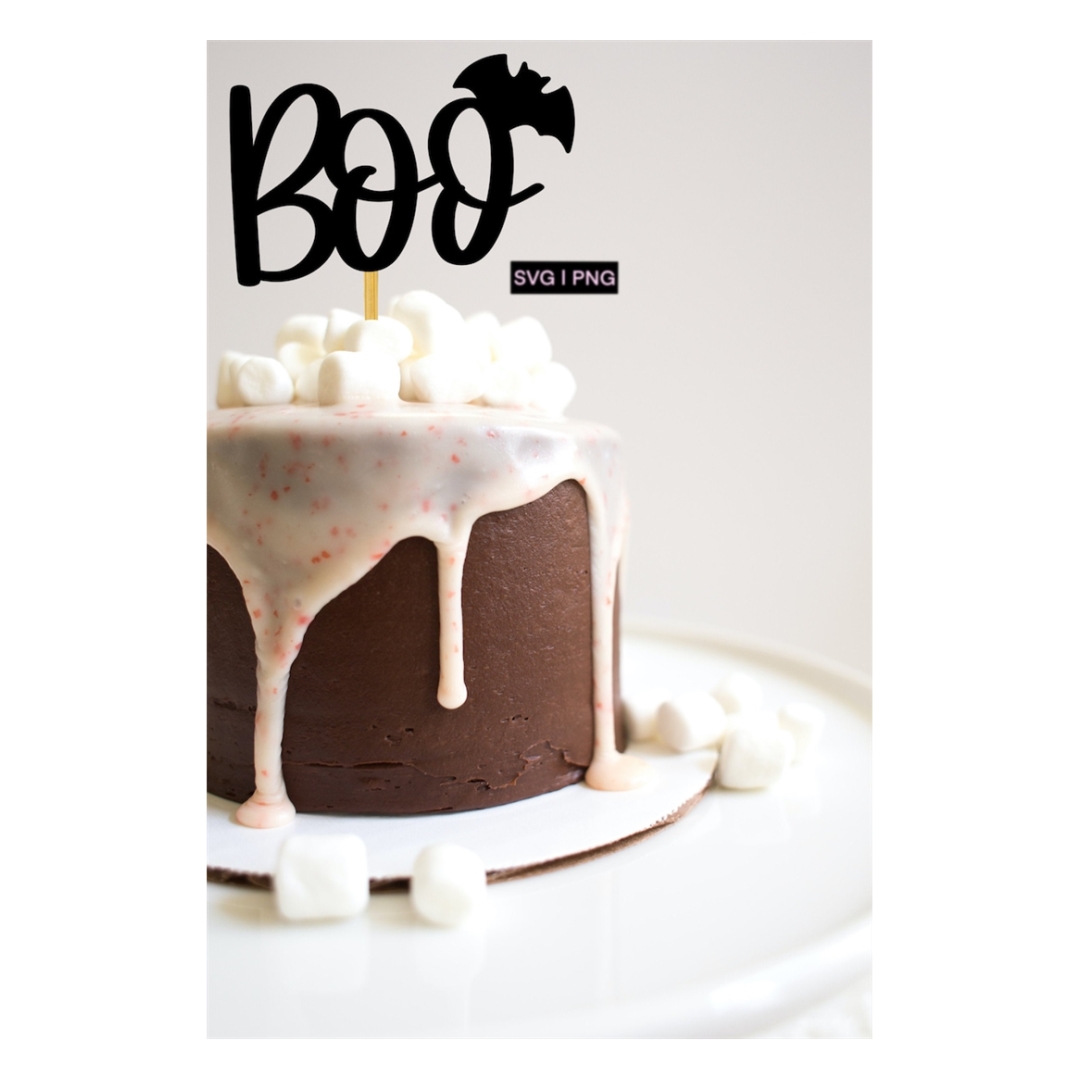 Boo cake topper svg, halloween cake topper svg, boo svg, hal | Inspire ...