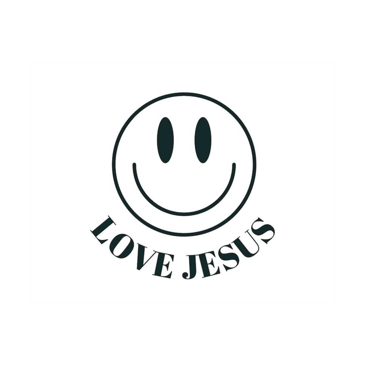 Love Jesus Smiley svg | Inspire Uplift