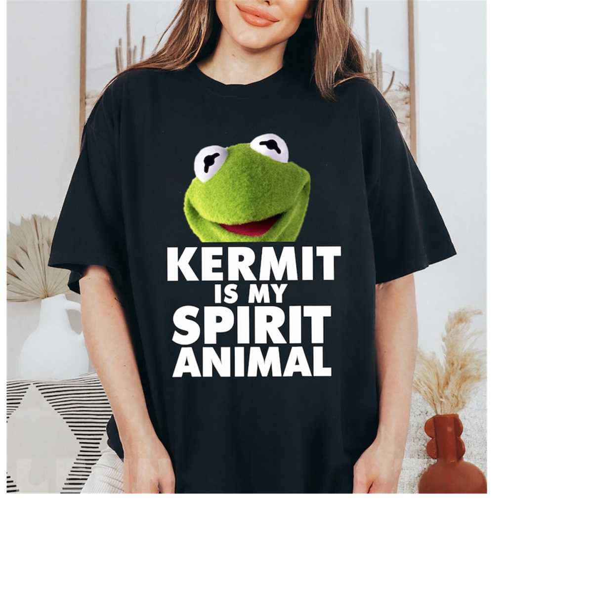 Disney The Muppets Kermit Frog Is My Spirit Animal T-shirt, | Inspire ...