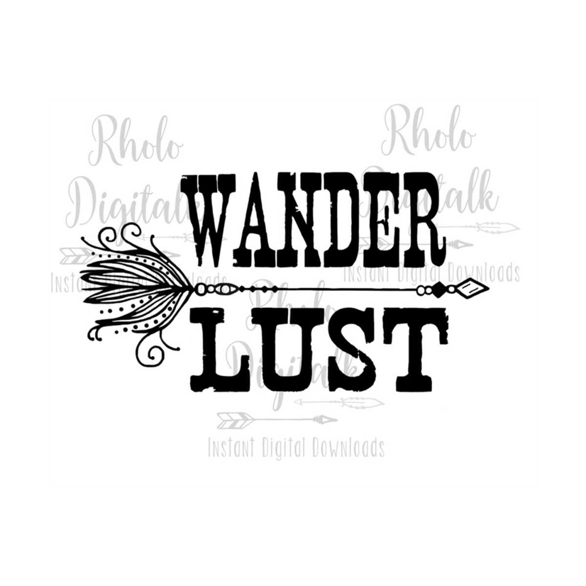 Wanderlust SVG-Instant Digital Download | Inspire Uplift