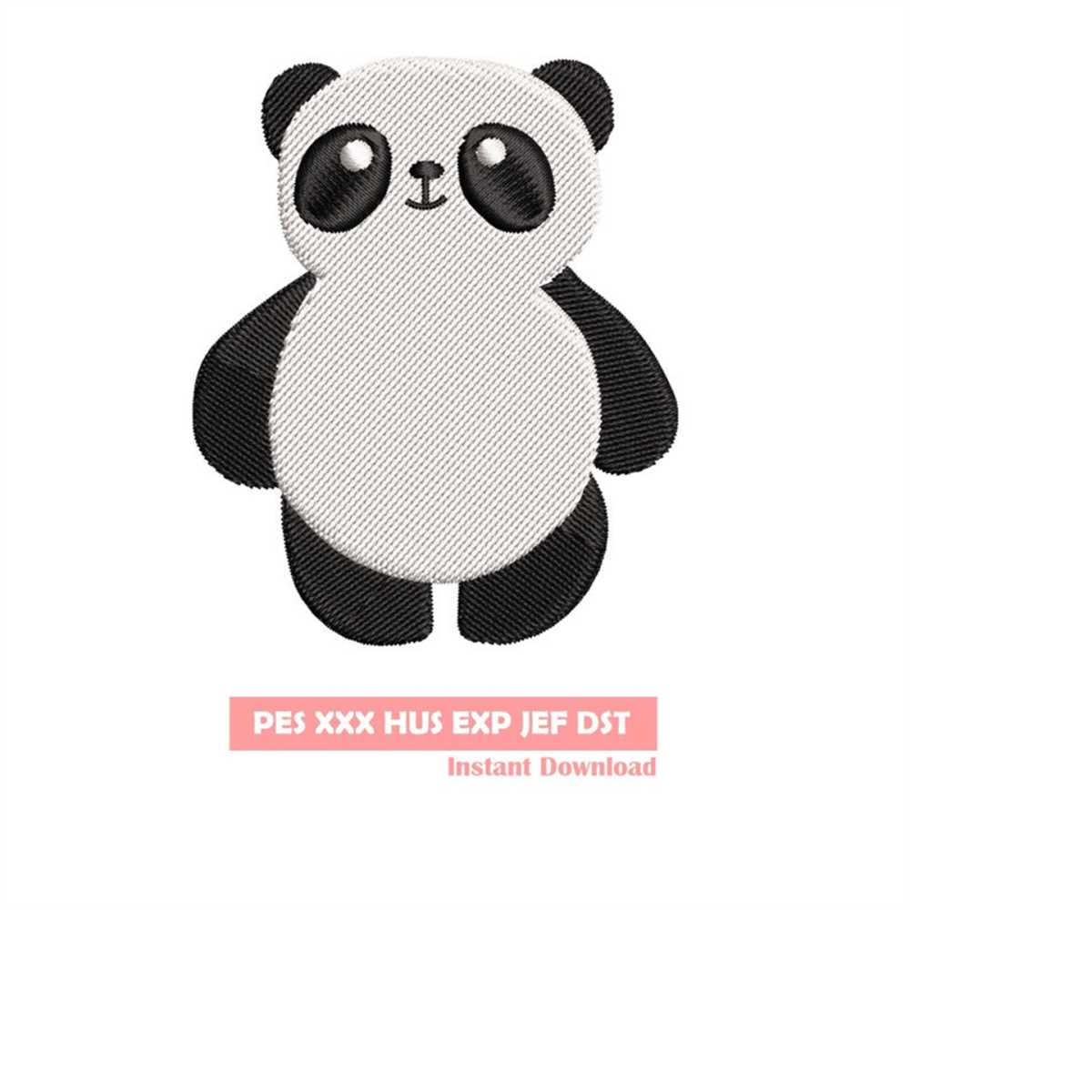 Panda Embroidery design, Embroidery file, Machine Embroidery | Inspire ...