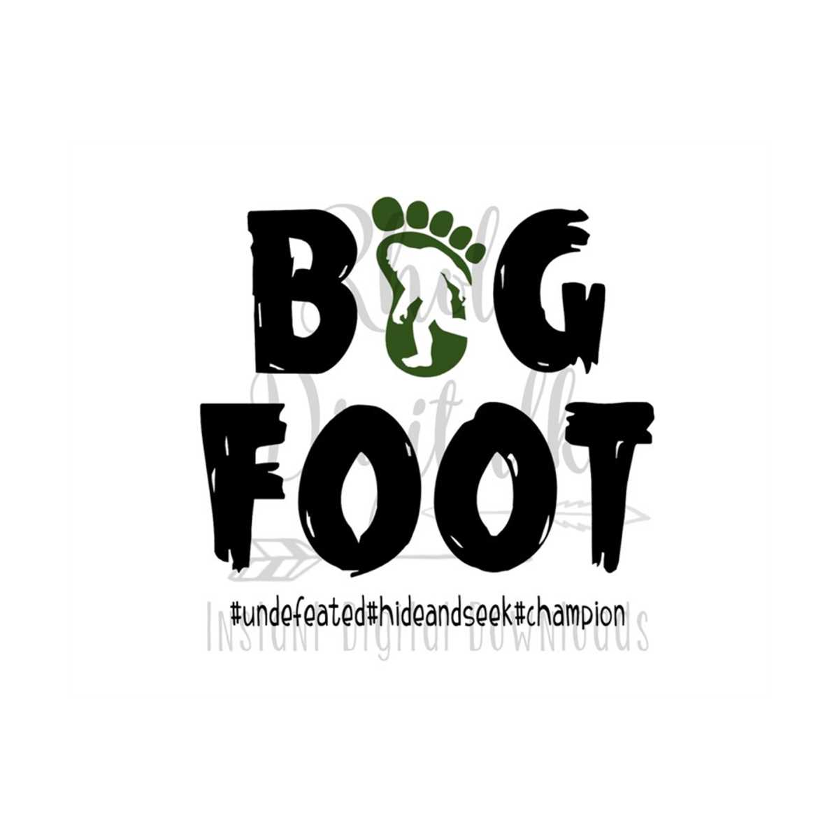 Big foot svg-Instant Digital Download | Inspire Uplift