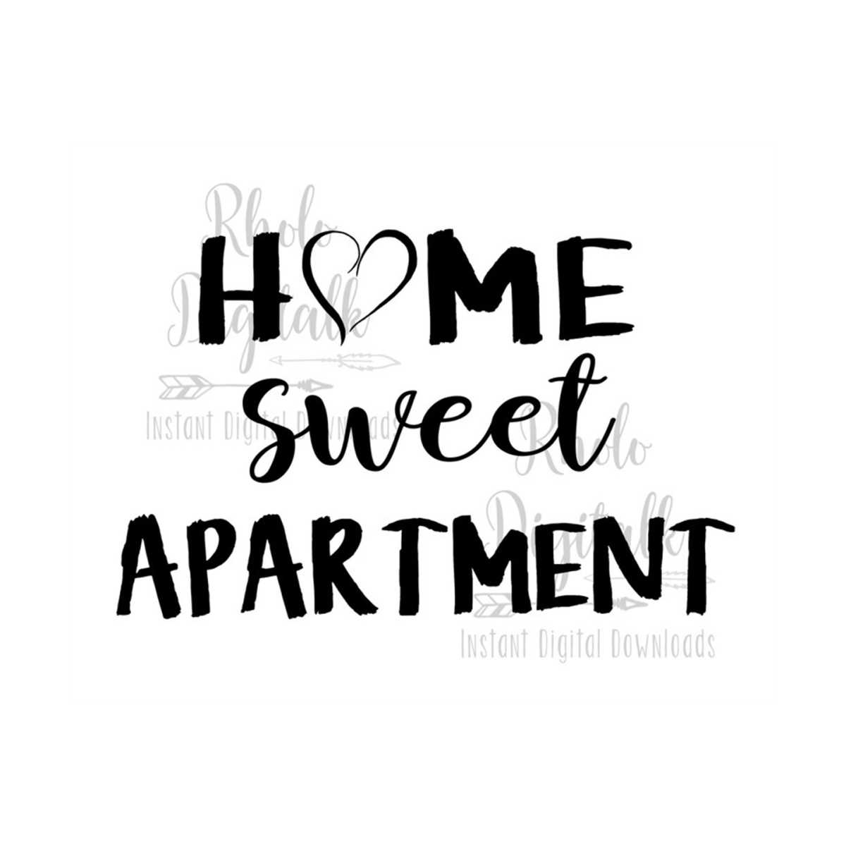 Home Sweet Apartment svg-Instant Digital Download | Inspire Uplift