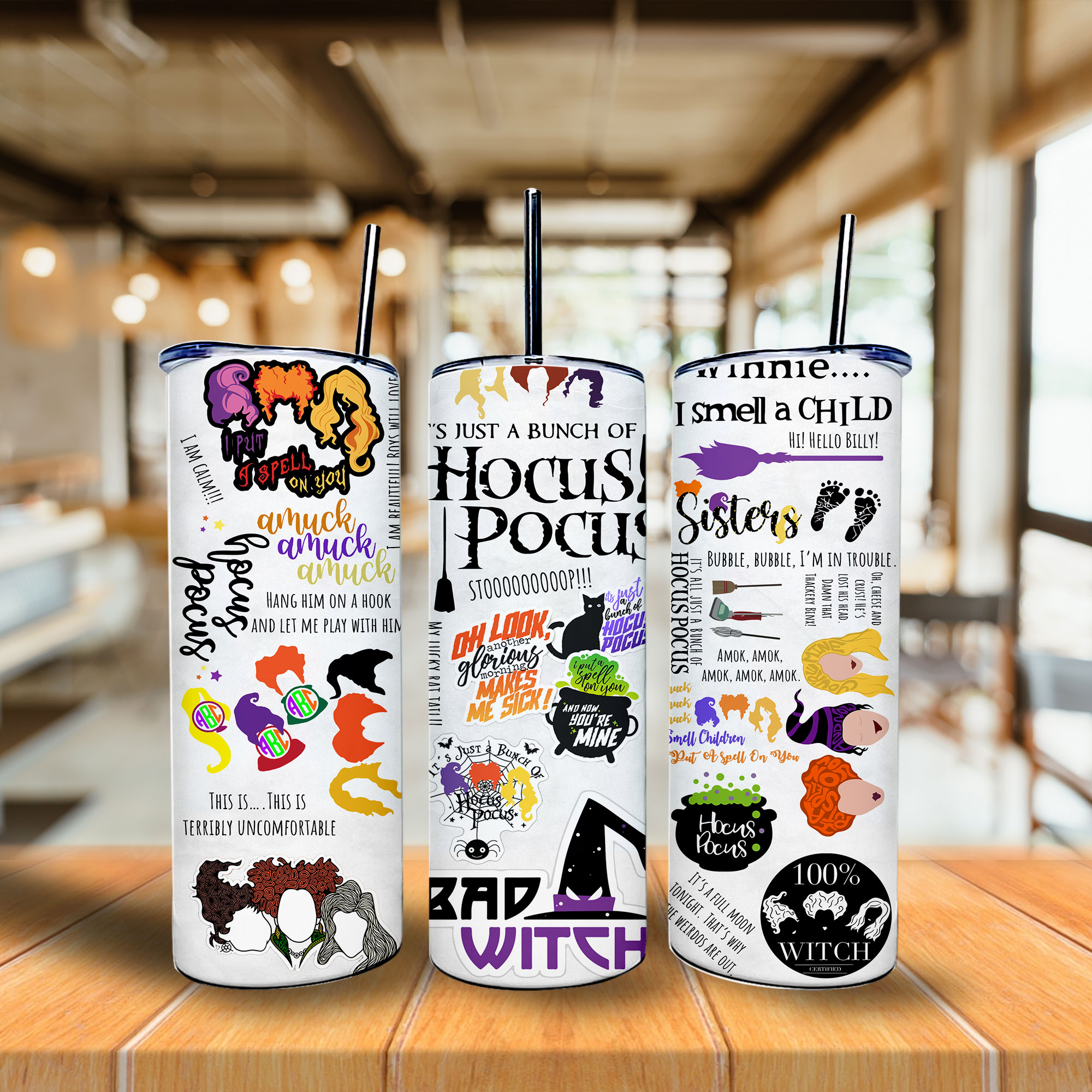 Hocus Focus Tumbler Wrap, Hocus Focus Tumbler Design,Instant | Inspire ...