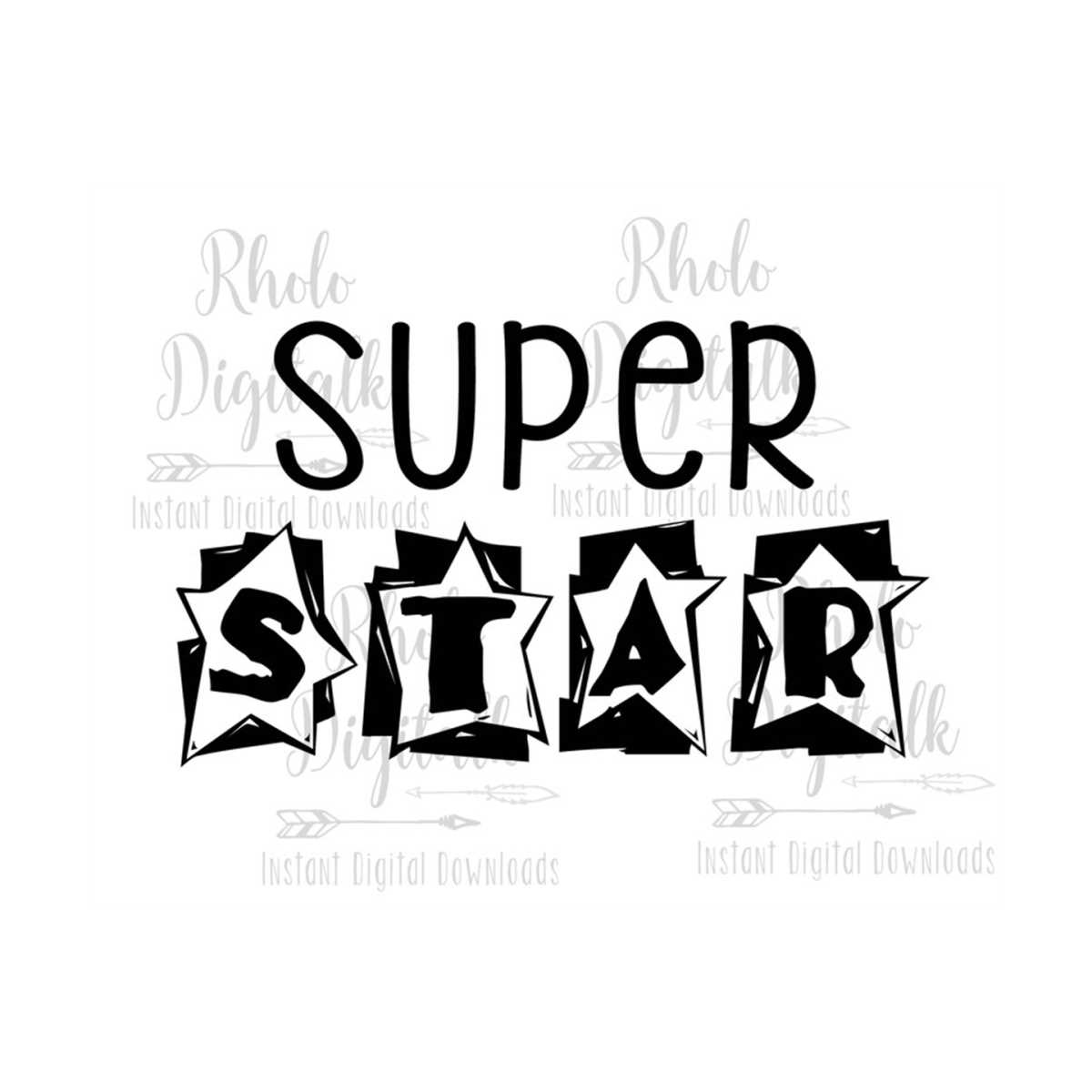 Super star svg-Instant Digital Download | Inspire Uplift