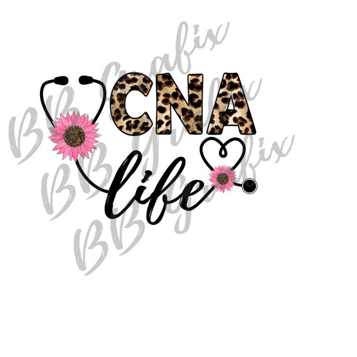 Digital Png File CNA Life Sunflower Leopard Cheetah Print Ce | Inspire ...