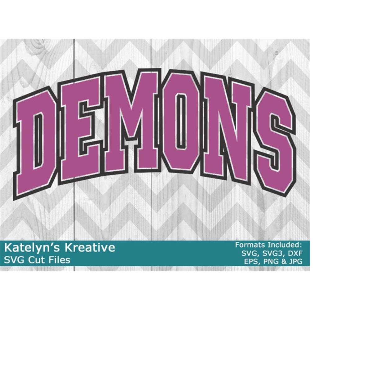 Demons Arched SVG Files | Inspire Uplift