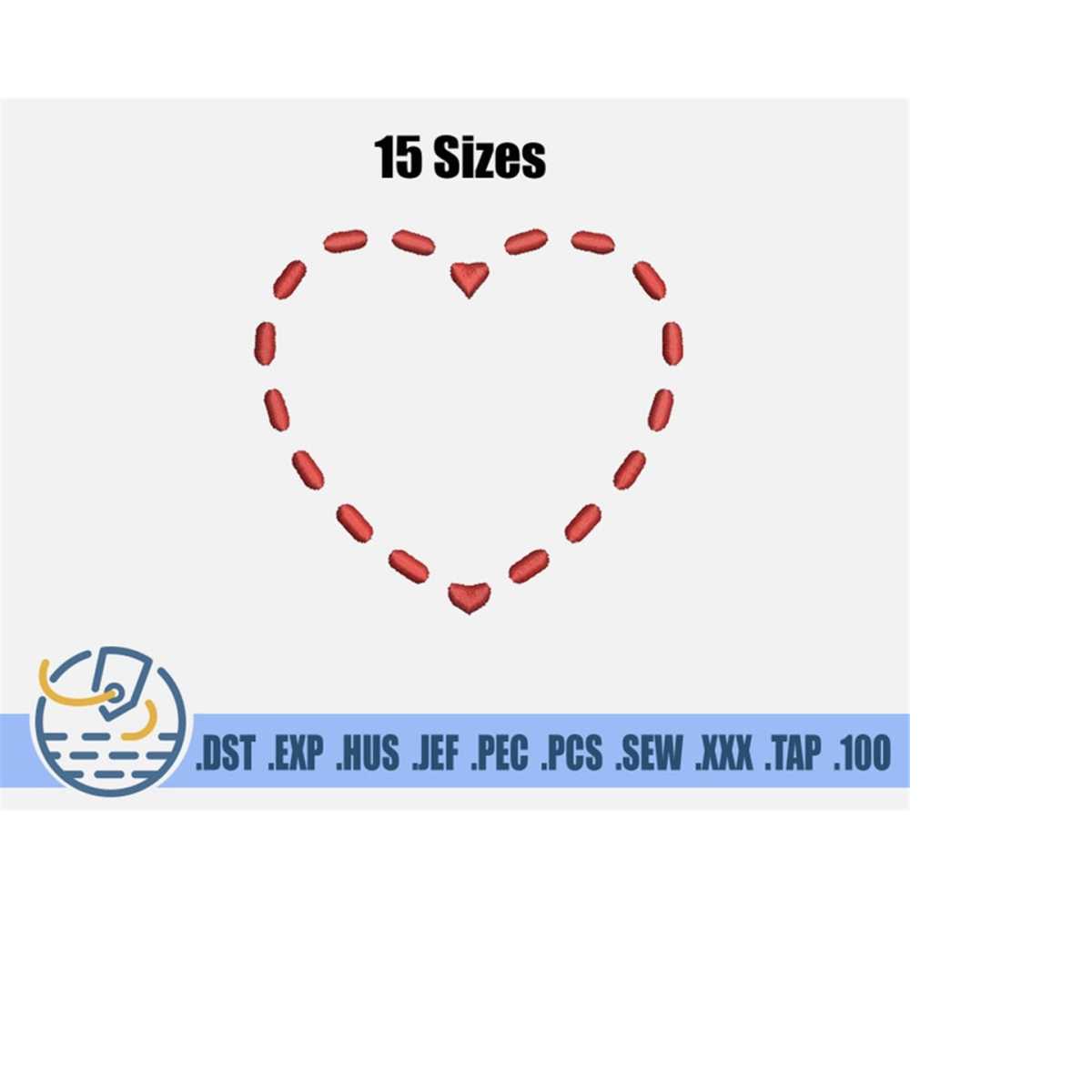 Heart Embroidery File - Stitch Design - Easy Design Element | Inspire ...