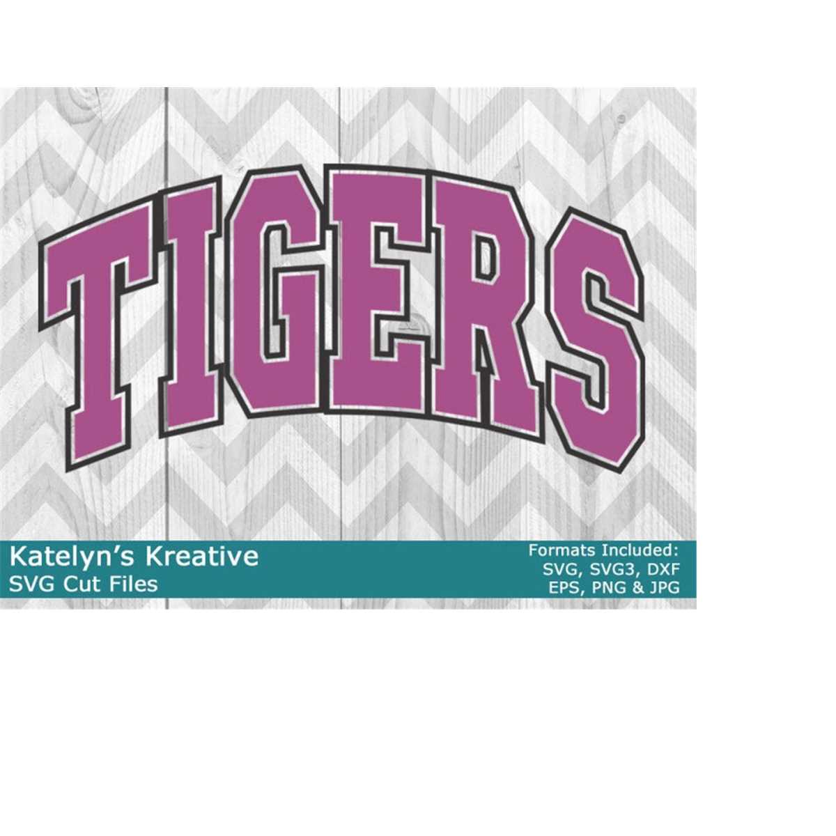 Tigers Arched SVG Files - Inspire Uplift