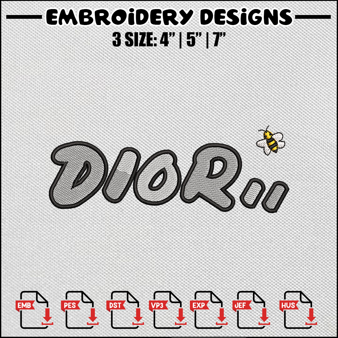 Dior logo embroidery design, Dior embroidery, Logo design, E | Inspire ...