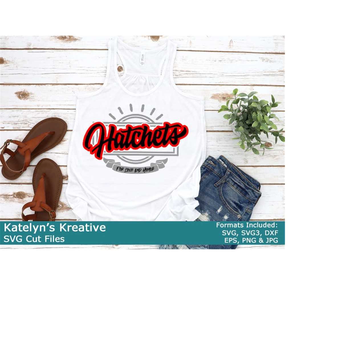 Hatchets Script Rectangle SVG Files | Inspire Uplift