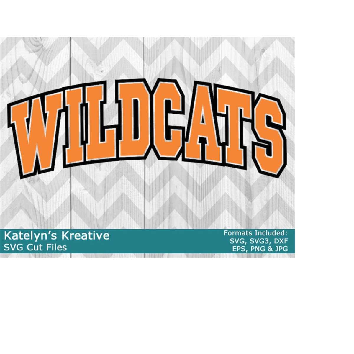 Wildcats Arched SVG Files | Inspire Uplift
