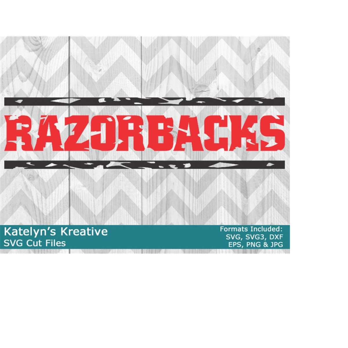 Razorbacks Distressed SVG Files | Inspire Uplift